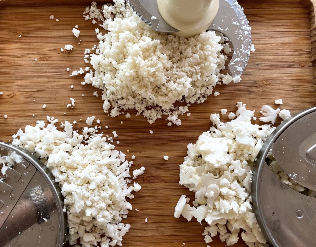 How to make cauliflower rice - sammywongskitchen