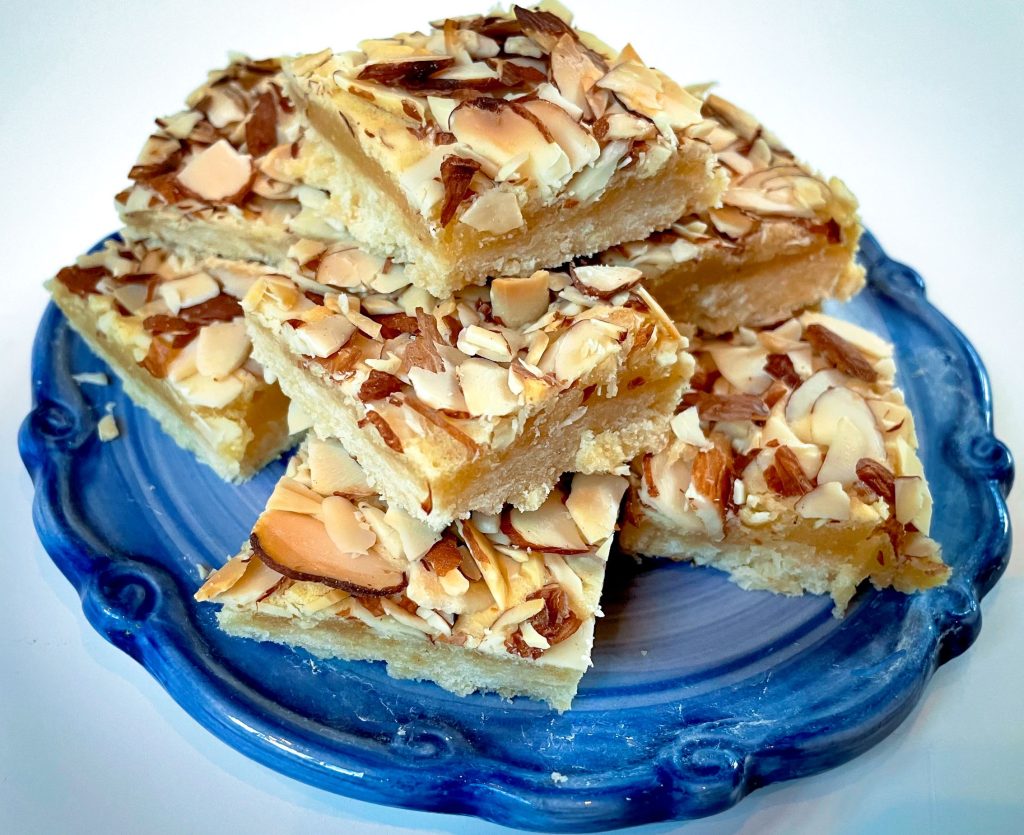 TOASTED ALMOND FRANGIPANE BARS - sammywongskitchen