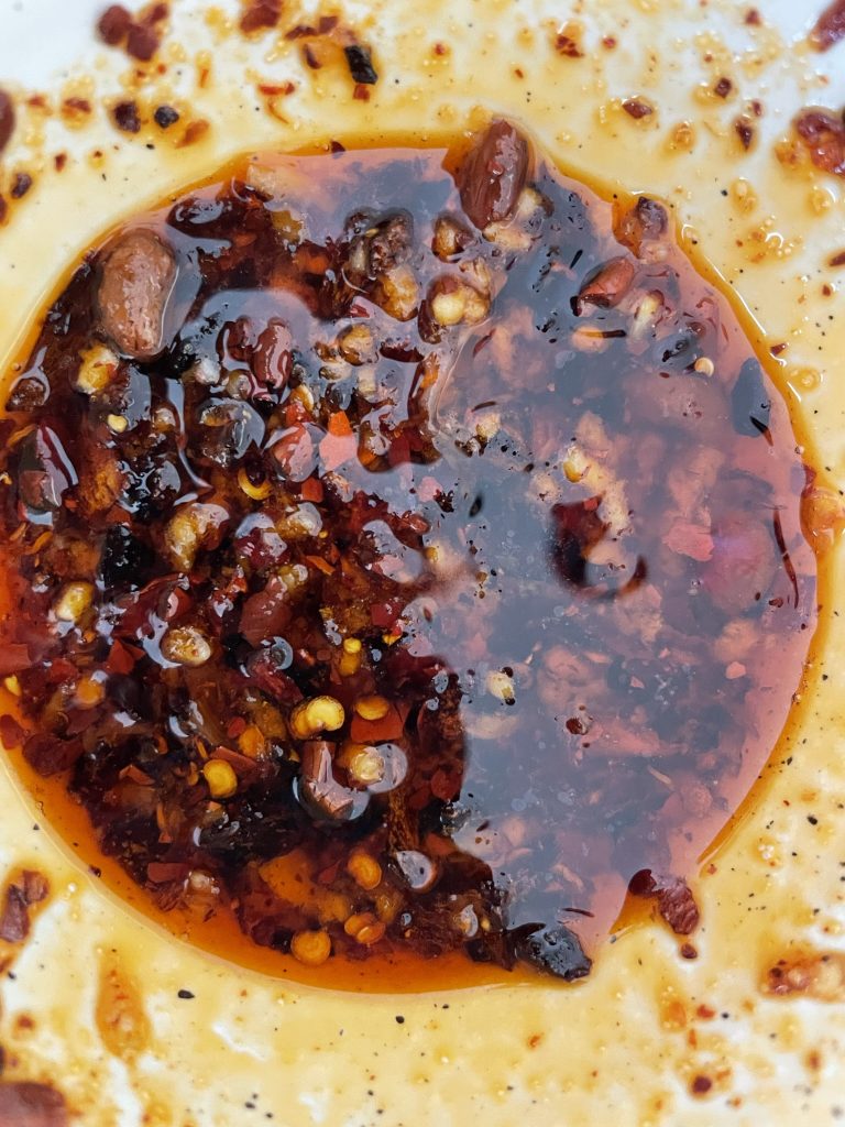 GARLIC CHILI OIL DIPPING SAUCE - sammywongskitchen