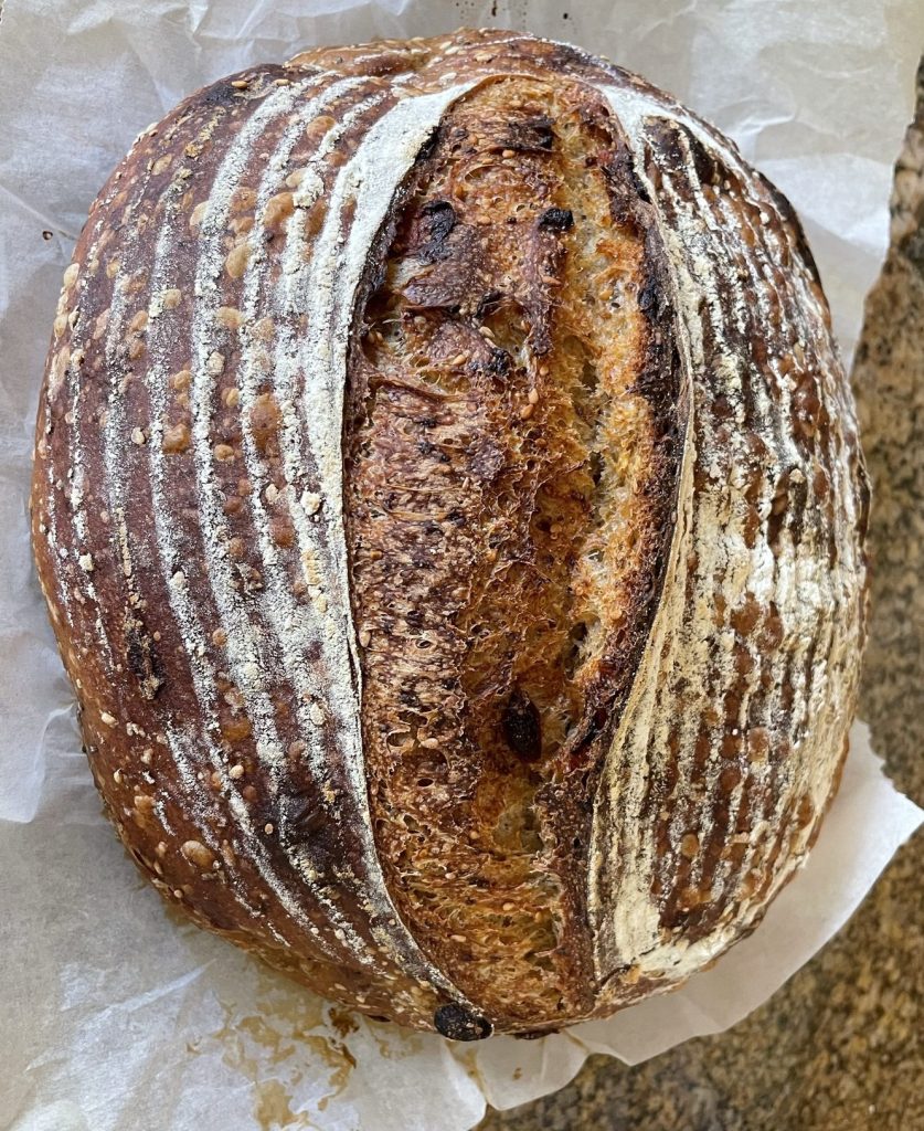 GOJI BERRY, CHIA, SESAME SOURDOUGH BREAD - sammywongskitchen