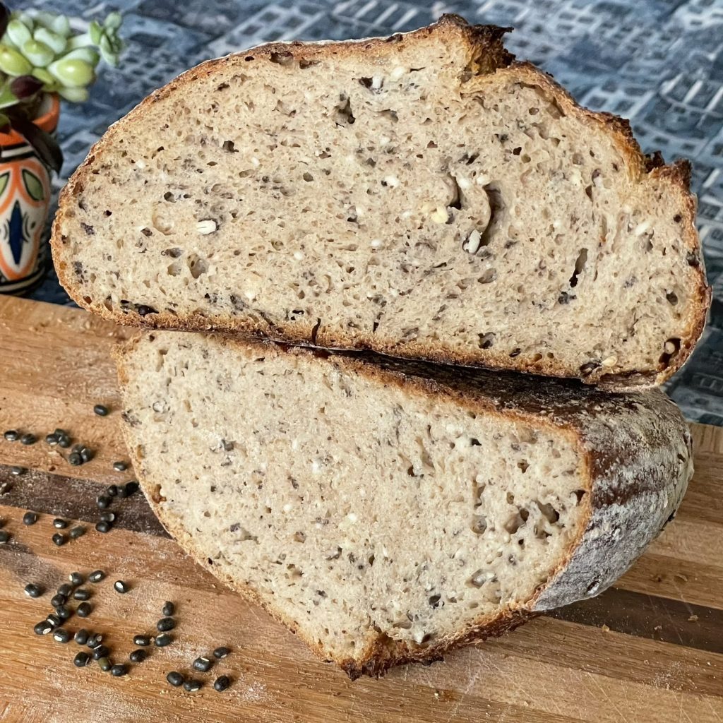 SPROUTED BLACK LENTIL SOURDOUGH BREAD - sammywongskitchen